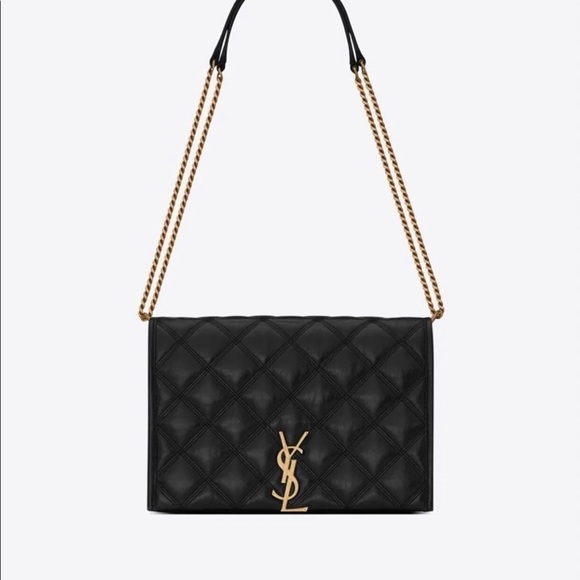 Saint Laurent | Bags | Ysl Becky Mini Quilted Leather Shoulder Bag ...